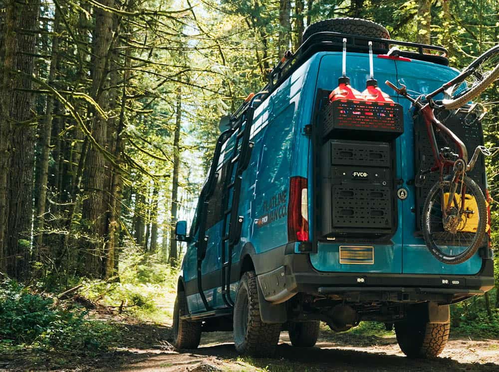 Adventure Van Rear Door Storage System | Flatline Van Co.