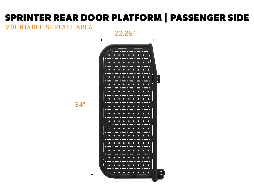 Sprinter Rear Door Platform | Flatline Van Co.
