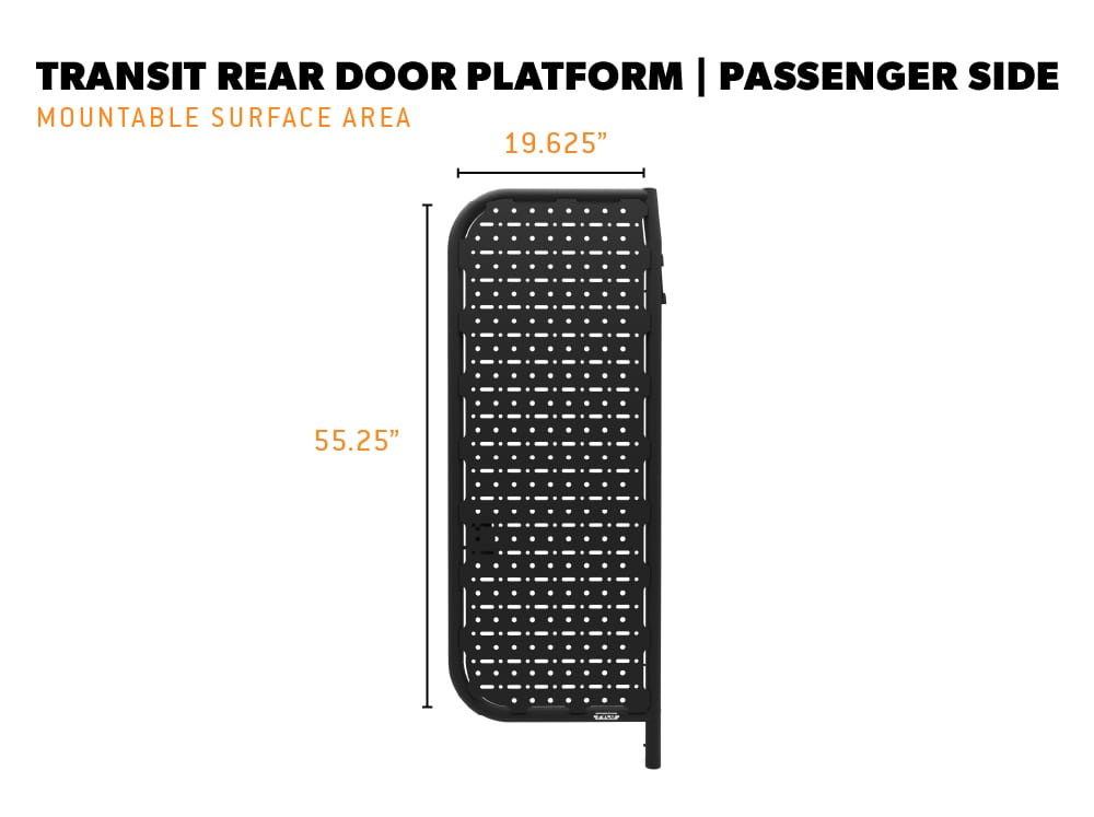 Transit Rear Door Platform | Flatline Van Co.