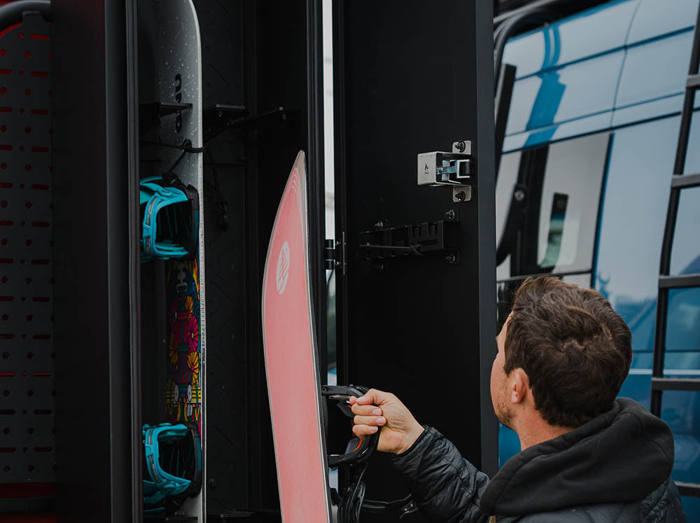 Ski & Snowboard Storage Locker for Vans | Flatline Van Co.