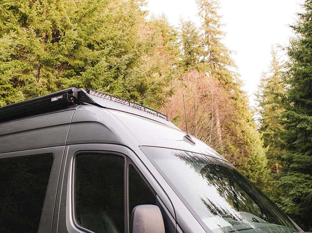 Sprinter 144" High Roof Standard Roof Rack | Flatline Van Co.