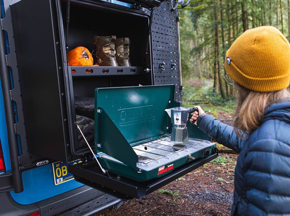 Van Rear Storage Box | Flatline Van Co.