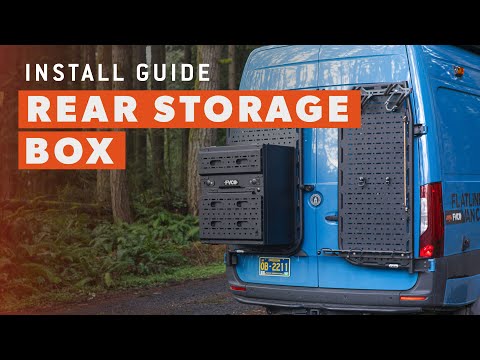 Van Rear Storage Box | Flatline Van Co.