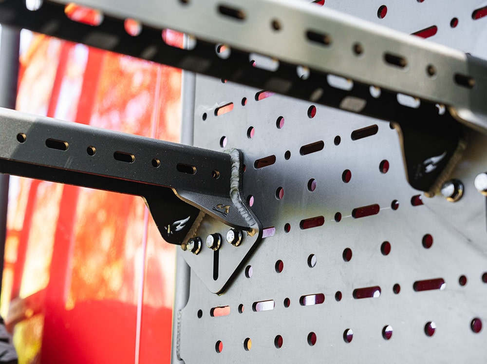 Rear Platform Mounting Posts | Flatline Van Co.