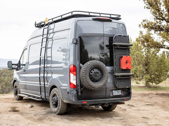 Transit Rear Tire Carrier | Flatline Van Co.