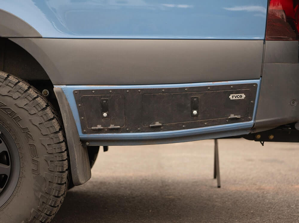 Sprinter Rear Panel Storage Locker | Flatline Van Co.