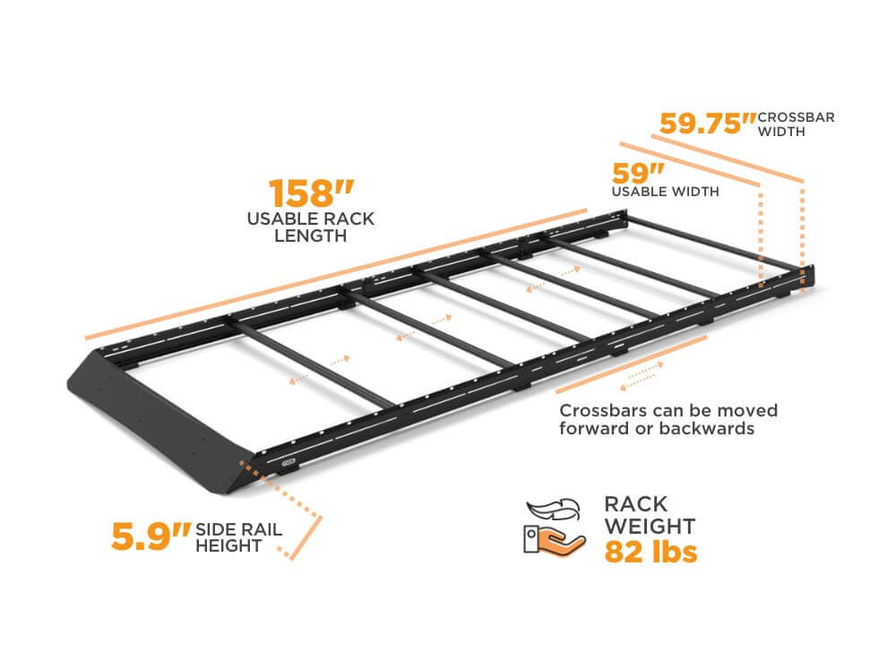 Promaster Van High Roof Extended Low Pro Roof Rack | 159" | FVCO
