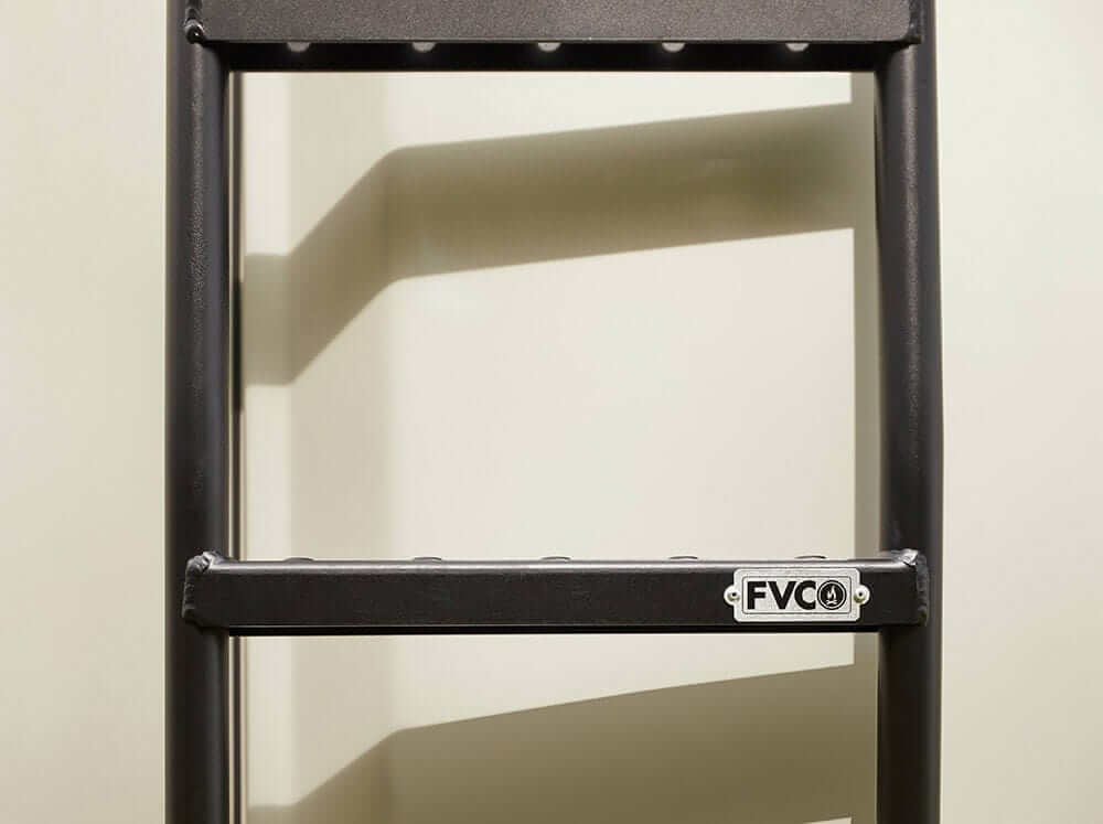 Sprinter Side Ladder | Wraps Around Wheel Well | Flatline Van Co.