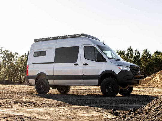 Sprinter 144" High Roof Standard Roof Rack | Flatline Van Co.