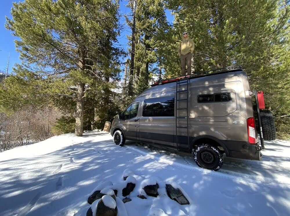 Transit Side Ladder | High Roof | Flatline Van Co.